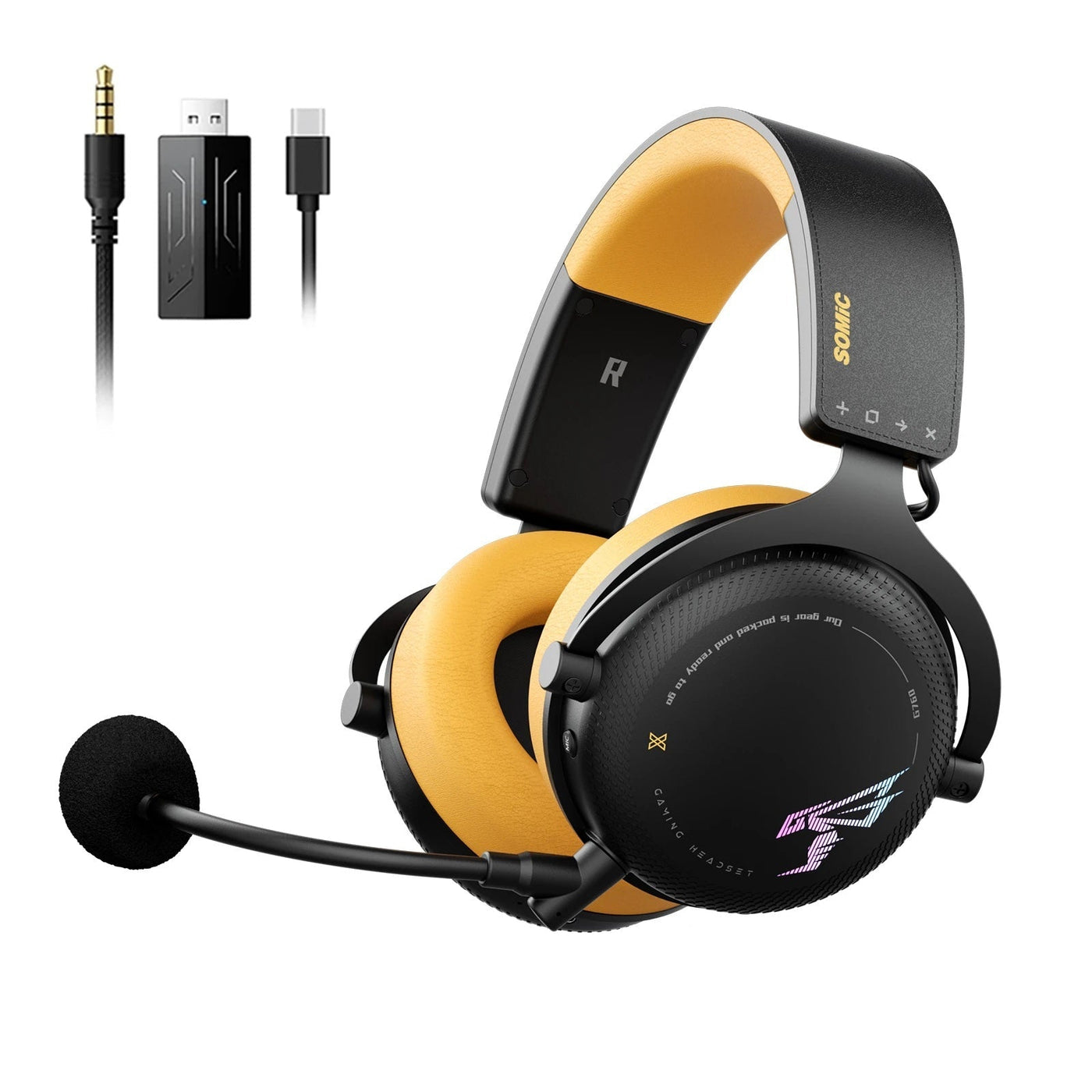 SOMiC G-serie - Draadloze gamingheadset met afneembare microfoon - 3 v ...